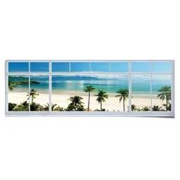 Poster Reinders "Zimmer mit Meerblick", blau (farbe bild(er): blau), B:158cm H:53cm, Papier, Bilder