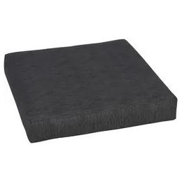 Sitzauflage GO-DE, grau (anthrazit), B:60cm H:12cm T:60cm, Baumwolle, Polyester, Polyurethan, Polsterauflagen, Maße ca.: 60 cm x 60 cm x 12 cm