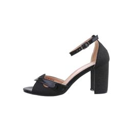 Ital-Design High-Heel Sandalette in Schwarz | Gr.: 38