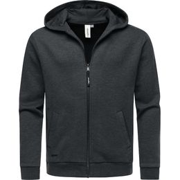 Ragwear Zip-Up Hoodie 'Natten' male Grey size 4XL