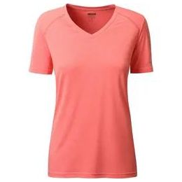 Funktionsshirt LPO "Damen Funktionsshirt Amira", Damen, Gr. 44L, fiery coral melange, Wirkware: Active Dry - 94% Recycling PES, 6% EL, Shirts