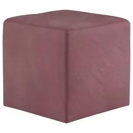 Hocker COTTA "Cuby", lila, B:40cm H:40cm T:40cm, 100% Polyester, Hocker, Sitzwürfel, Cube, Sitzhocker