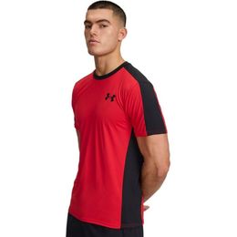 Under Armour Sportshirt "Heatgear Wordmark T-Shirt" in Rot | Gr.: S