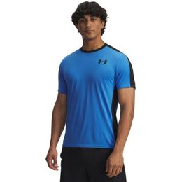 Under Armour Sportshirt "Heatgear Wordmark T-Shirt" in Blau | Gr.: XS