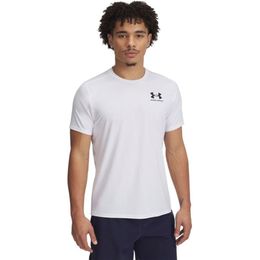 Under Armour Sportshirt "Heatgear Fitted T-Shirt" in Weiß | Gr.: 3XL