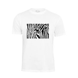 Cotton Prime Shirt 'Black & White Zebra Eye' male White size L