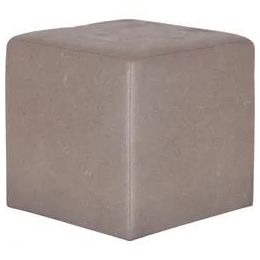 Hocker COTTA "Cuby", braun (mud), B:40cm H:40cm T:40cm, 100% Polyester, Hocker, Sitzwürfel, Cube, Sitzhocker