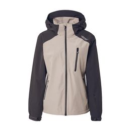 WEATHER REPORT Outdoorjacke 'Camelia' Damen Gr&ouml;&szlig;e L taupe / schwarz