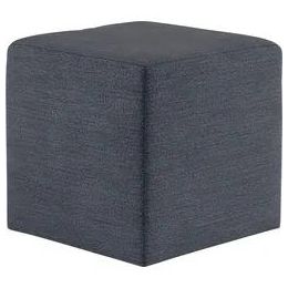 Hocker COTTA "Cuby", blau (dunkelblau), B:40cm H:40cm T:40cm, 100% Polyester, Hocker, Sitzwürfel, Cube, Sitzhocker