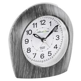 Quarzwecker Atlanta "Green, 2508/40", schwarz, Wecker, Holzoptik, schleichende Sekunde, Licht