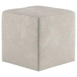 Hocker COTTA "Cuby", grau (light grau), B:40cm H:40cm T:40cm, 92% POLYESTER (PES)n8% POLYAMID (PA), Hocker, Sitzwürfel, Cube, Sitzhocker