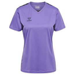Hummel T-Shirt Hmlauthentic Damen in DAHLIA PURPLE/ASPHALT | Gr.: XXL