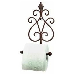 Toilettenpapierhalter AMBIENTE HAUS "Antik", braun, B:16cm H:24cm, Eisen, Toilettenpapierhalter, antikbraun