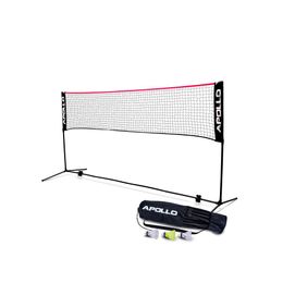 Apollo Badminton und Volleyball Netz " 300cm | 400cm | 500cm " in schwarz/rot | Gr.: 500 cm
