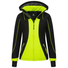 Rock Creek Softshelljacke in Neongelb | Gr.: 4XL