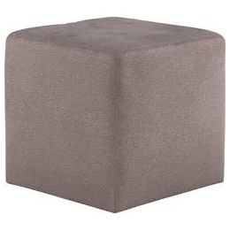 Hocker COTTA "Cuby", braun (mud), B:40cm H:40cm T:40cm, 100% Polyester, Hocker, Sitzwürfel, Cube, Sitzhocker