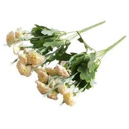 Kunstblume BOTANIC-HAUS "Nelkenbusch", weiß (champagner, peach), B:15cm H:35cm T:15cm Ø:15cm, Kunststoff, Kunstpflanzen