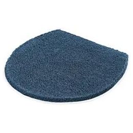 WC-Deckelbezug Kleine Wolke "Soft" Gr. 51, blau, H:20mm, Kunstfaser, Badematten, Uni Farben, waschbar
