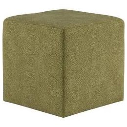 Hocker COTTA "Cuby", grün (olive), B:40 H:40 T:40, 100% Polyester, Hocker, Sitzwürfel, Cube, Sitzhocker