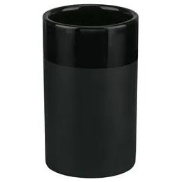 Zahnputzbecher Kleine Wolke "» Deep«", schwarz, B:6,8cm H:11,2cm L:6,8cm, Keramik, Zahnputzbecher