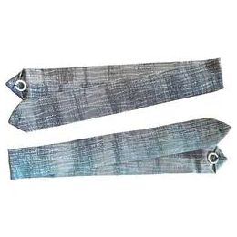 Weckbrodt-Gardinen Raffhalter WECKBRODT "Kilian", blau (blau, grau), B:70cm H:5cm, Polyester, Raffhalter, Dekoration, Vorhang, Gardine, Store