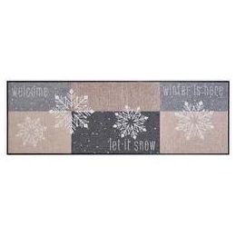 Fußmatte Salonloewe Gr. 3, grau (grau, taupe), B:60cm H:7mm L:85cm, Kunstfaser, Polyamid, Teppiche