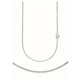 Collierkettchen Firetti "Schmuck Geschenk Silber 925 Halskette Venezianerkette halbrund" Gr. 42, silber (silberfarben), Halsketten, Damen, 42, Silber 925 (Sterlingsilber), B: 1,2mm, Made in Germany, B:1,2mm