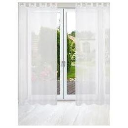 Gardine Heine HOME, weiß, B:135cm H:245cm, Polyester, Gardinen