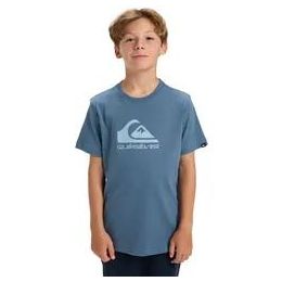 T-Shirt Quiksilver "Ev Comp Logo", Kinder, Gr. 12(148-156cm), blau (china blau), 100% Baumwolle, Shirts