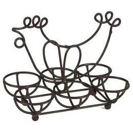 Dose AMBIENTE HAUS "Eihalterung aus Eisen in Antikbraun", braun, B:18cm H:17cm T:12cm, Eisen, Aufbewahrungsboxen, Vorratsdose