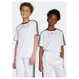 T-Shirt Adidas ORIGINALS "TEE", Kinder, Gr. 176, schwarz-weiß (weiß, schwarz), Obermaterial: 100% Polyester, Sportlich, Shirts