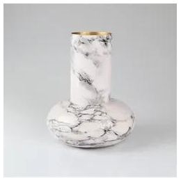 Dekovase AM Design "aus Metall", grau, B:16cm H:21cm, Metall, Vasen, BxH: 16x21 cm