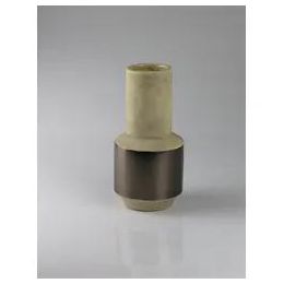 Dekovase AM Design "aus Keramik", braun, B:9,5cm H:15,5cm, Keramik, Vasen, 2er Set, BxH: 9,5x15,5 cm