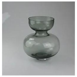 Dekovase AM Design "aus Glas", grau (rauch), B:22cm H:26cm, Glas, Vasen, BxH: 22x26 cm