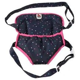 Bayer Chic 2000 Puppen Bauchtrage CHIC2000 "Konfetti", blau (konfetti pink), Puppenausstattungen, KinderB:2cm H:25cm T:2cm, Polyester, B:2cm H:25cm T:2cm