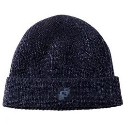 Strickmütze OLYMP, Damen, blau (marine), Strick, Materialmix, Mützen, unifarben, casual