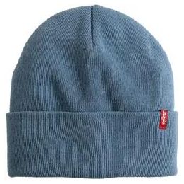 Levi's Strickmütze LEVI'S, Damen, horizon blau, Strick, Kunstfaser, unifarben, Mützen, in One Size