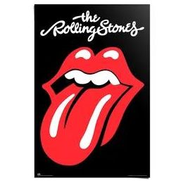 Poster Reinders "Rolling Stones", schwarz (farbe bild(er): schwarz), B:61cm H:91,5cm T:0,1cm, Bilder, Hobbyraum - Schwarz - 150 gr. Papier - Musik - 61x91,5 cm