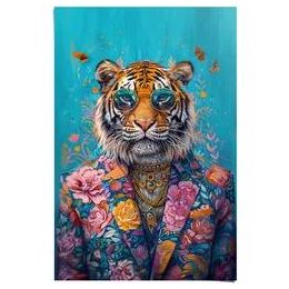 Poster Reinders "Dressed Tiger", bunt (farbe bild(er): mehrfarbig), B:61cm H:91,5cm T:0,1cm, Bilder