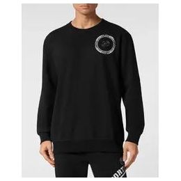 Sweatshirt Plein Sport "Carbon Tiger", Herren, Gr. 4XL, schwarz (02, schwarz), Obermaterial: 80% Baumwolle, 20% Polyester, Sweatshirts
