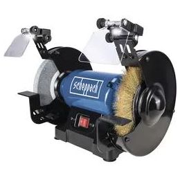 Doppelschleifer Scheppach "SM200LB", blau, B:26cm H:29cm L:39cm, Schleifmaschinen, 500W, 2950U/min, LED und Funkenschutz