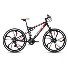 KS-Cycling Mountainbike KS CYCLING "Scrawler" Gr. 51, schwarz (schwarz, schwarz), Fahrräder, 51cm, 27,5 Zoll (69,85cm), für Herren, Kettenschaltung