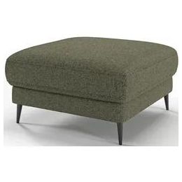 Polsterhocker Inosign "Downtown", grün (grüne), B:80 H:44 T:80, 96% Polyester, 4% Polyacryl, Hocker, passend zur Serie, auch in Cord