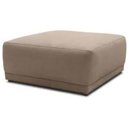 Hocker DOMO collection "800007", braun (coffee), B:100cm H:45cm T:100cm, 95% Polyester, 5% Polyamid, Hocker, Polsterhocker, nach Wunsch zusammenstellbar