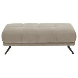 Hocker DIE PLANBAR "MP-IN20041", grau (smoke), B:137 H:43 T:73, 100% Polyester, Hocker, Polsterhocker, in Bezug Verlours