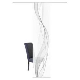 Schiebegardine Vision S "HEIGHTS" Gr. 1, grau, B:60cm H:260cm, Polyester, Gardinen, HxB: 260x60, Schiebevorhang Bambusoptik Digitaldruck