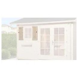 Fensterladen Weka "2-seitig für Fenster 69x79cm, natur", beige (naturbelassen), B:69cm H:79cm T:4cm, Massivholz, Fensterläden, Zusätzlicher Schutz vor Einbrüchen