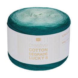 Creative Cotton Dégradé Lucky 8 von Rico Design, Türkis, aus Baumwolle