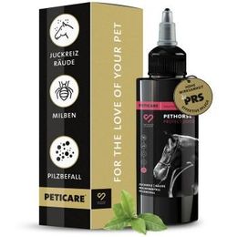 Peticare Anti-Parasiten Mittel für Pferde gegen Milben Flöhe Pilze 250 ml