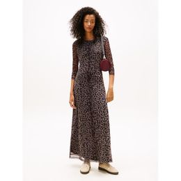 Tommy Jeans Jerseykleid »TJW AOP MESH MIDI DRESS EXT« Leopard Aop L (40) - N-Gr N-Gr L (40) Meshkleid von Tommy Jeans